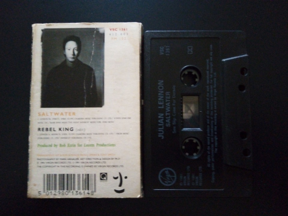 Julian Lennon ‎- Saltwater - UK 1991 Virgin VSC 1361 Cassette Tape ...