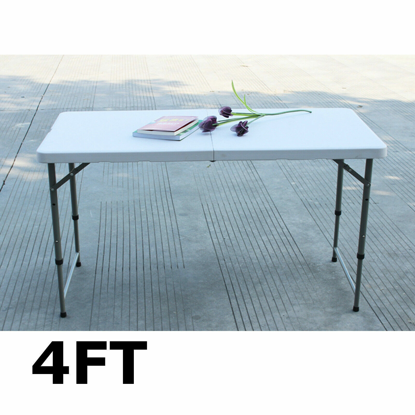 Folding Table Portable Fold Up Tables Camping Garden Party Trestle ...