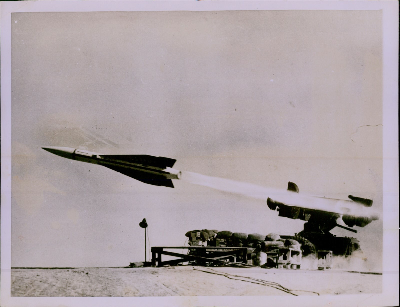 LD209 1959 Original Photo US ARMY HAWK MISSILE Military Weapon Launch ...