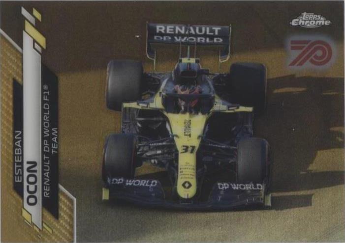 2020 Topps Chrome Formula 1 - F1 Cars Esteban Ocon #30 70th Anniversary ...