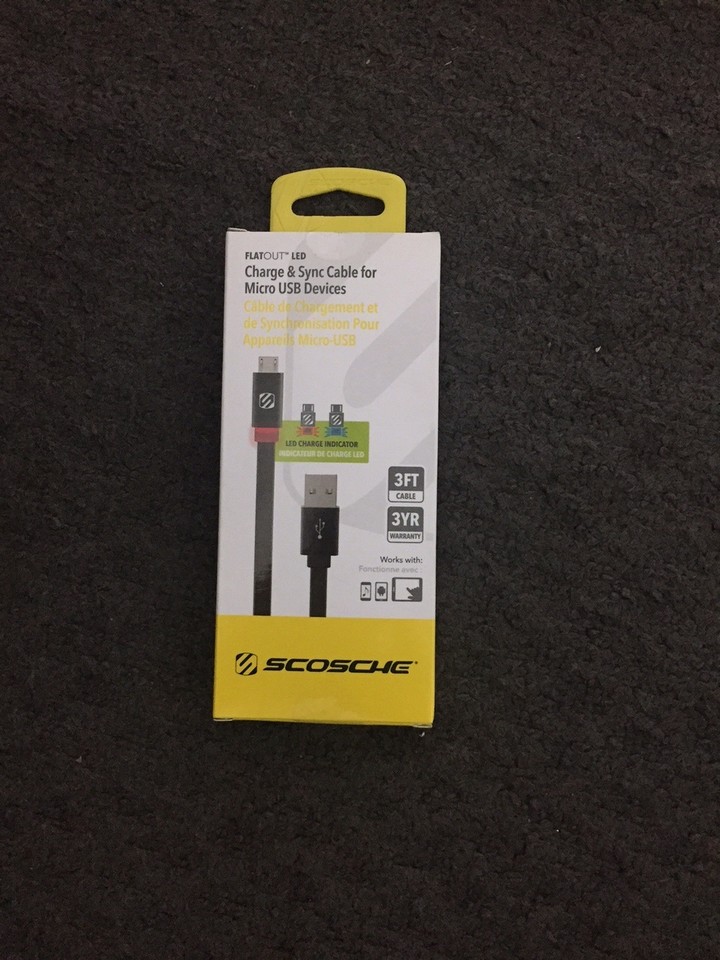 SCOSCHE Micro USB Data Cable for Universal/Smartphones - Retail ...