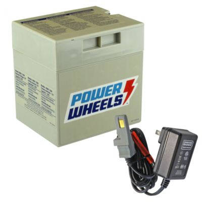 Power Wheels 12V Gray Battery with Charger [GRY12VPOW-KIT] | eBay