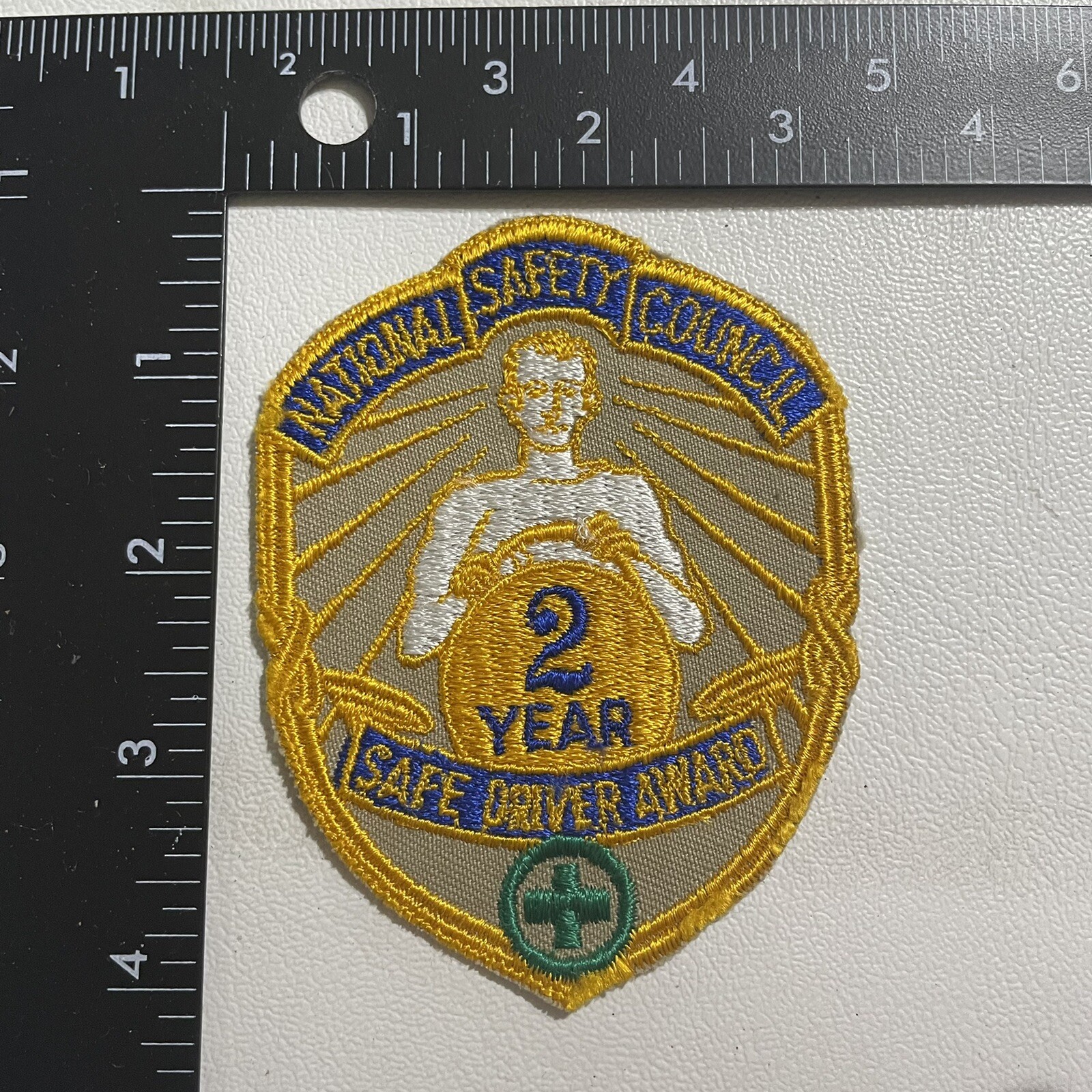 Vtg Older Style NATIONAL SAFETY COUNCIL SAFE DRIVER AWARD 2 Year Patch ...