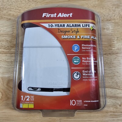 First Alert Smoke and Fire Alarm 10 Year Battery Designer Style P910 ...