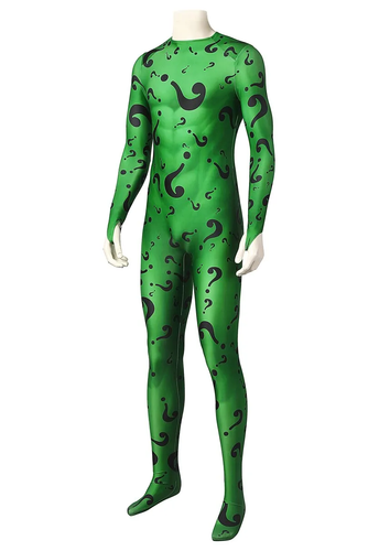 The Batman Forever Riddler Cosplay Jumpsuit Gotham Joker Costume ...