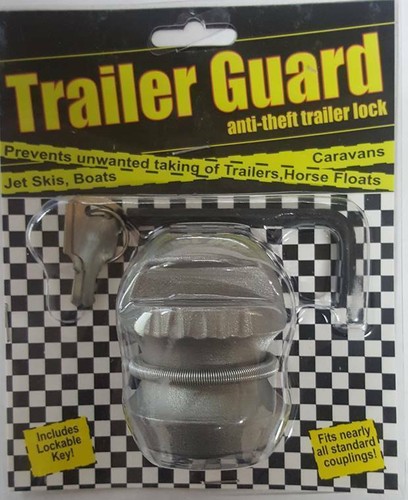 COUPLING LOCK TRAILER GUARD COP SECURITY CARAVAN BOAT CAMPER RV 4WD ...