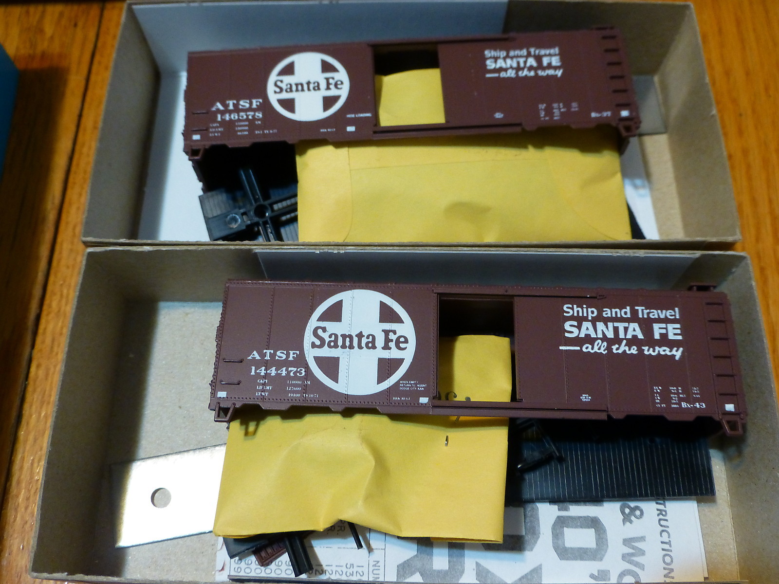 Railroad Hobbies/Athearn #1016 (2pk)Santa Fe Boxcars ATSF Rd # 146578 ...