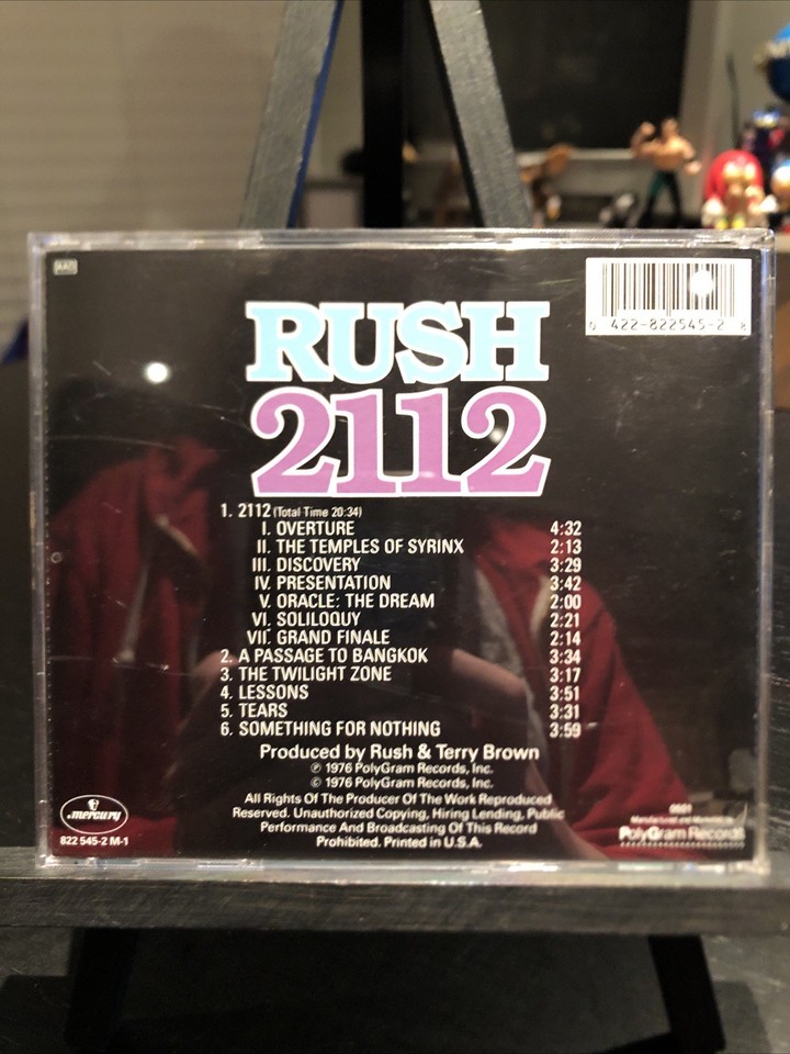 2112 by Rush (CD 1976) Mercury Records Original Release Rock Prog Metal ...