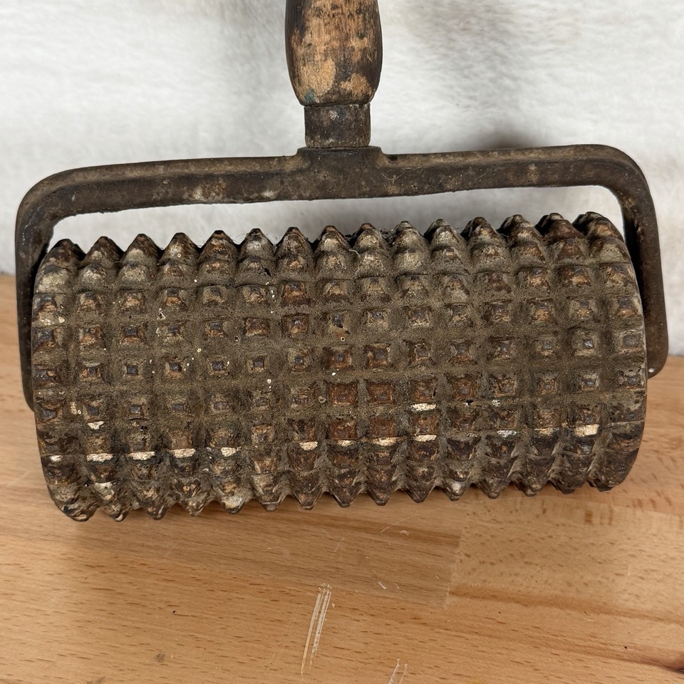 Antique Vintage Concrete Cement Indentation Roller 6.5" | eBay