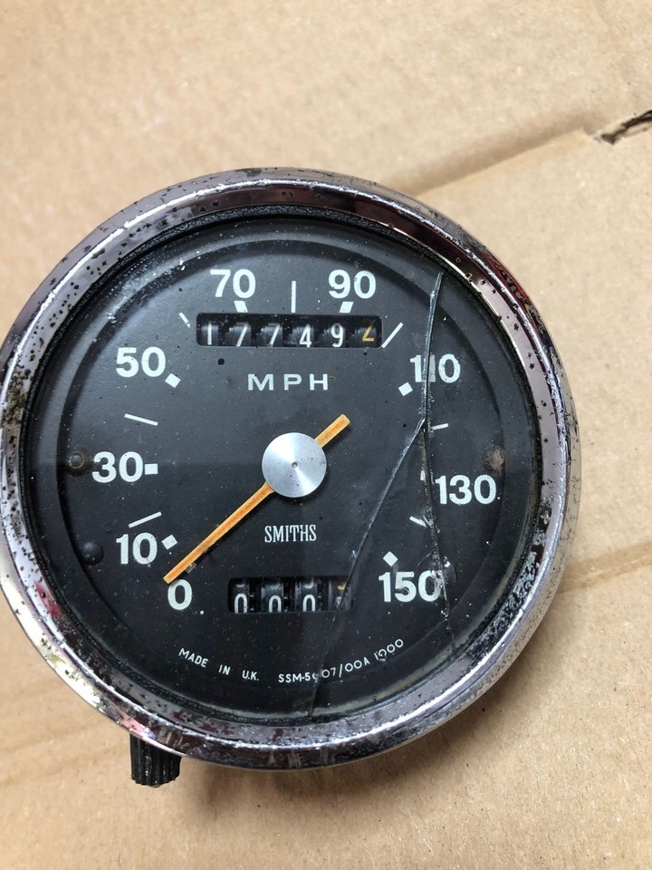 Vintage Rare smiths BSA Triumph Norton Matchless AJS speedometer 150 ...