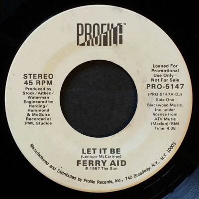 Ferry Aid - Let It Be [7" 45 rpm Promo Single] Profile PRO-5187 VG++ | eBay