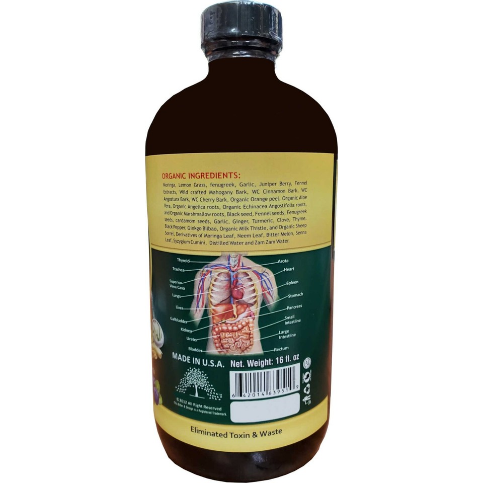 Organic Moringa Living Bitters Detox, Anti Diabetic and Anti ...