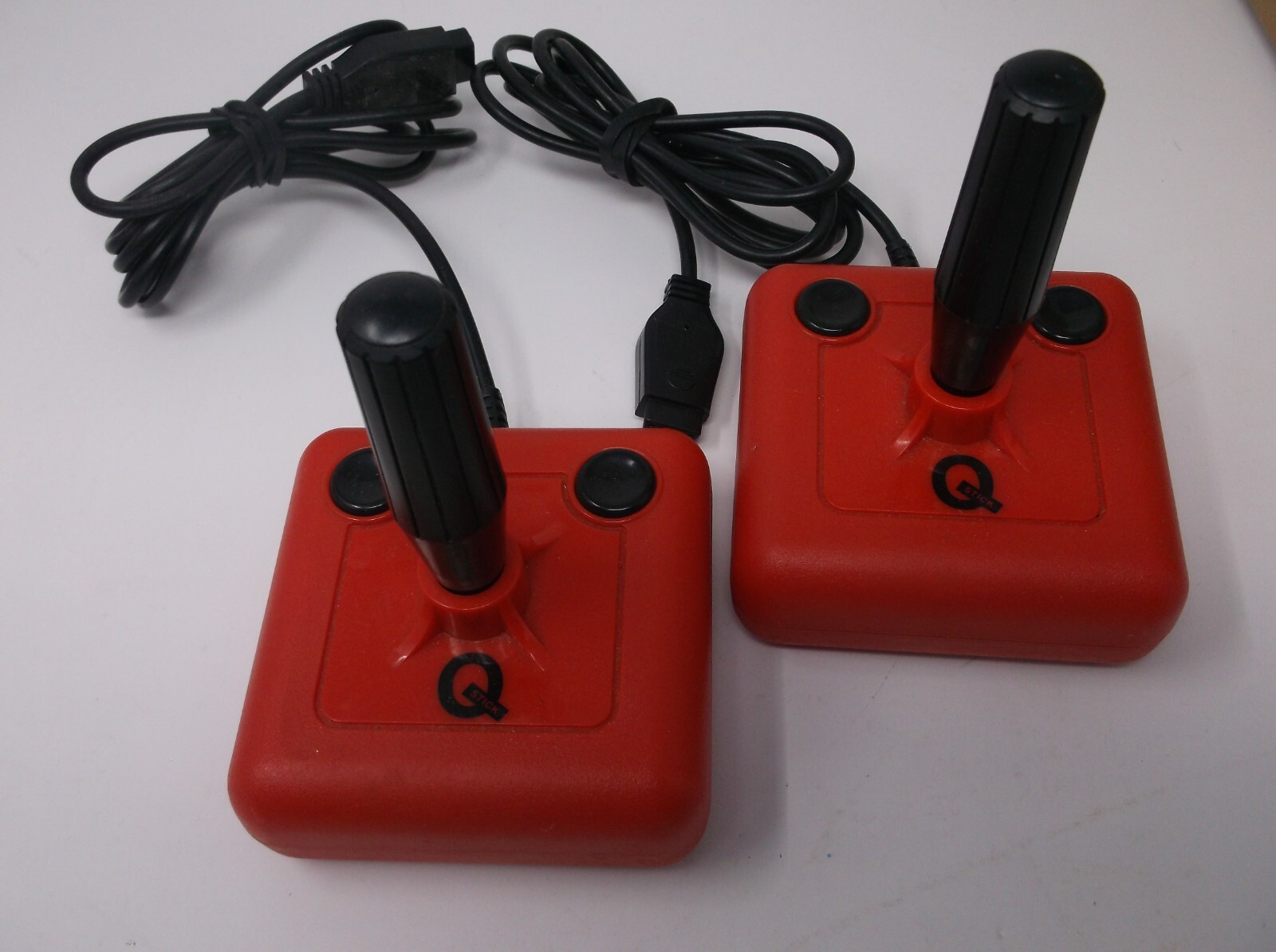 Wico Q Stick Joystick designed for Atari & Commodore Systems Lot of 2 ...