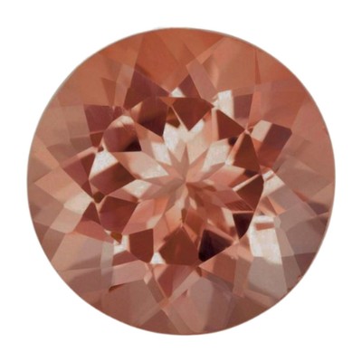 Morganite Round Cut Loose Gemstone 10mm Flawless Loose Gemstone 3.51 ...