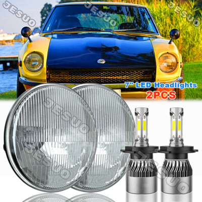 7"inch round LED Headlight For Datsun 240z 260z 280z 280zx 1600 180B ...