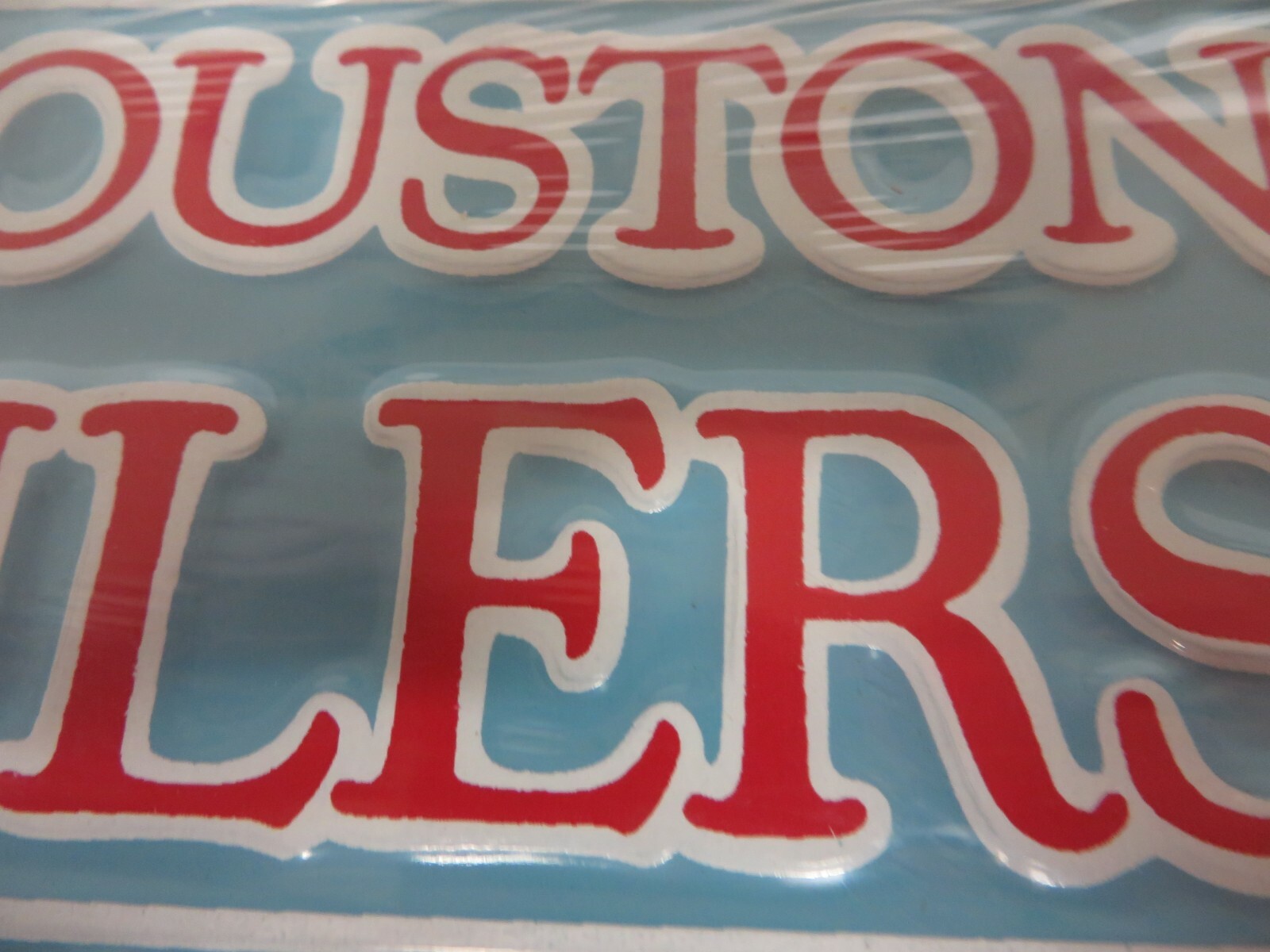 Vintage HOUSTON OILERS License Plate 12" x 4" NEW Official Licensed NFL ...