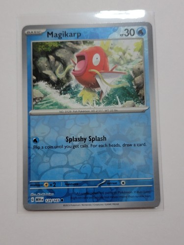 Reverse Holo Magikarp 129/165 Common Scarlet and Violet 151 Pokemon TCG ...