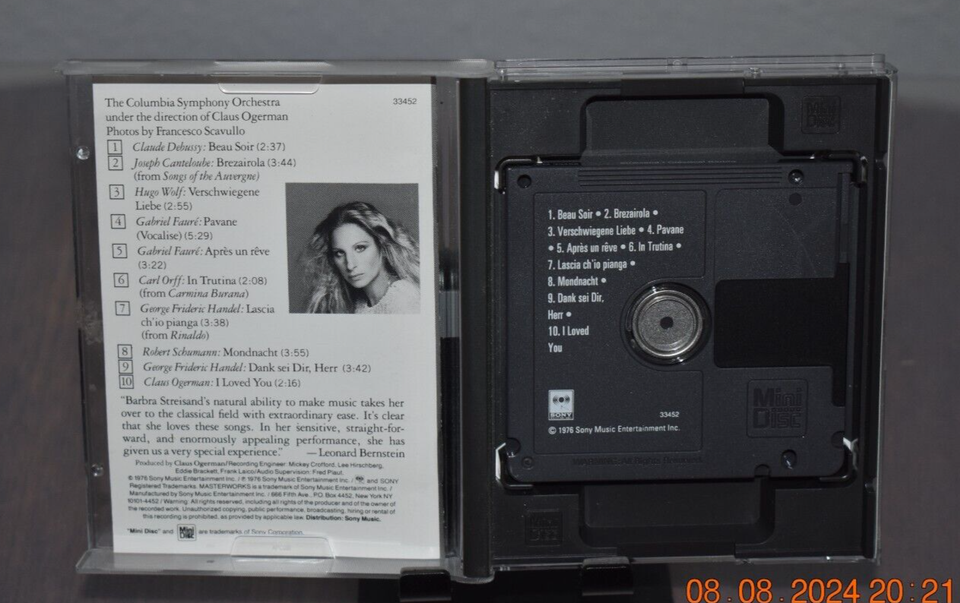 Barbra Streisand - CLASSICAL BARBRA Minidisc | eBay