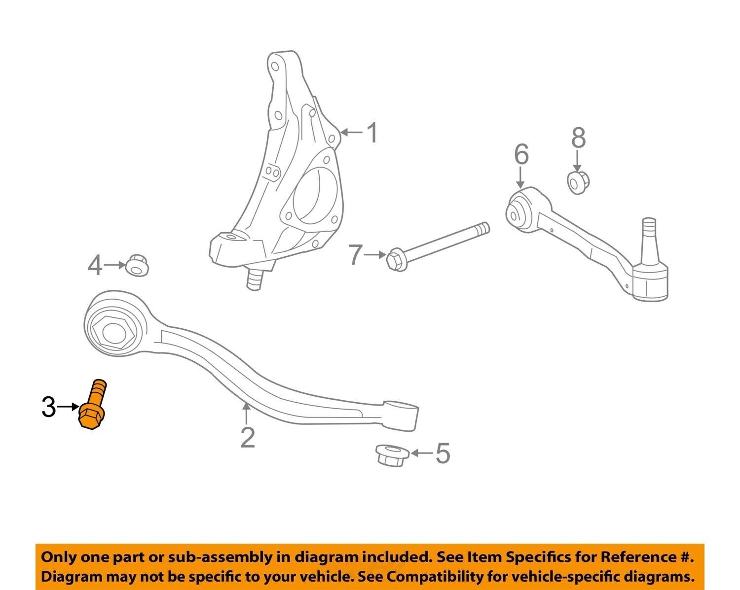GM OEM Many Models Front Suspension Lower Control Arm Bolts 11610915 ...