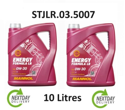 10L MANNOL 0W-30 C2 Fully Synthetic Jaguar Land Rover Engine Oil STJLR ...
