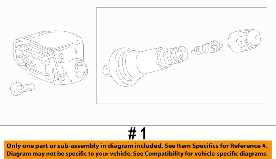 GM OEM 18-24 Acadia Tire Pressure Monitor Components-Tpms Sensor ...