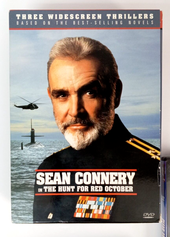 Tom Clancy Thrillers (3) DVD - Set - Harrison Ford & Sean Connery! Like ...