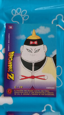 Carte Dragon Ball Z Fighting Cards n° 56 Dbz Panini Cyborg Android c 19 ...