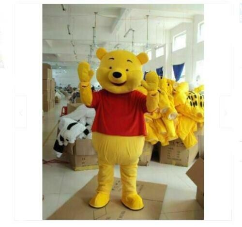Winnie The Pooh Bear Mascot Costume Adult Fancy Dress Party Suit EPE ...