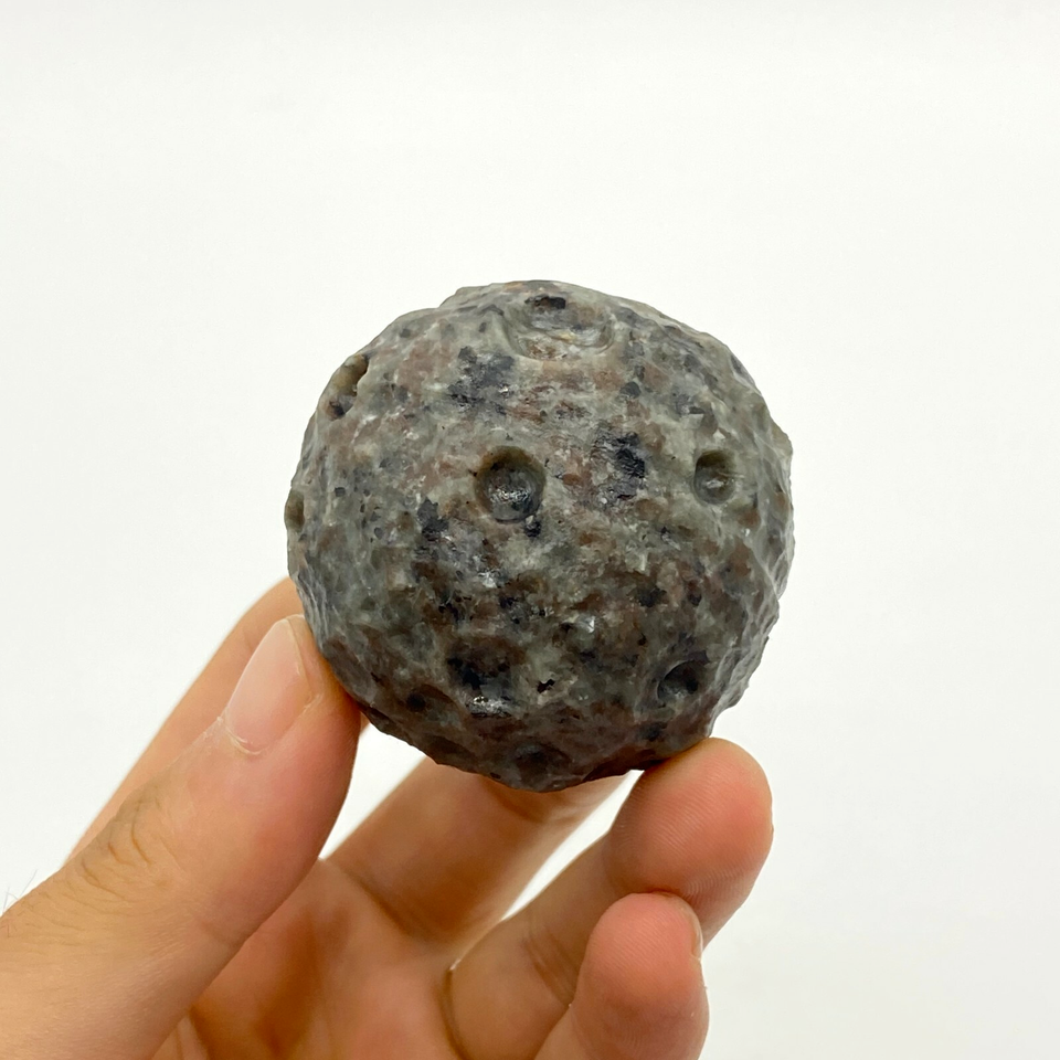 2" Natural Yooperlite Full Moon Sphere Healing UV Glow Stone Crystal ...