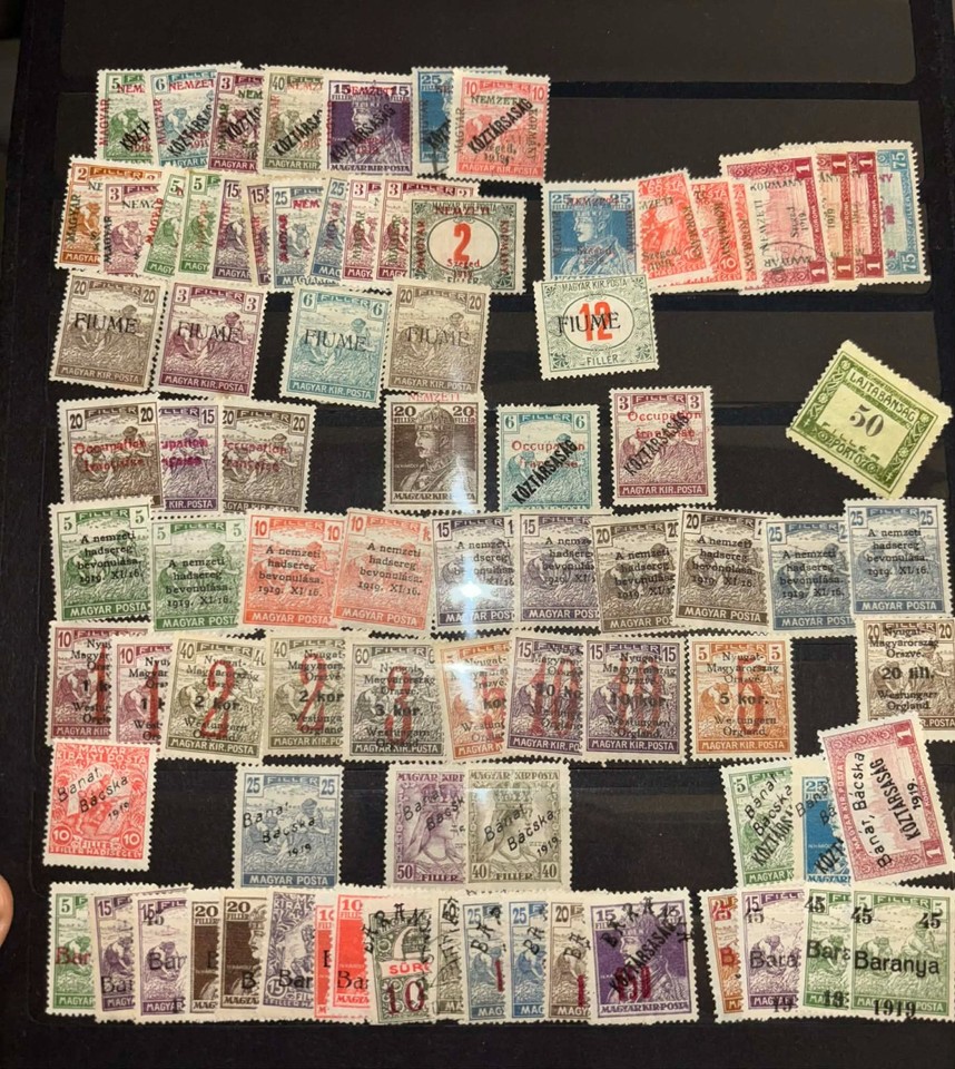 Hungarian occupation stamp - Ungarischer Besatzungsstempel ...