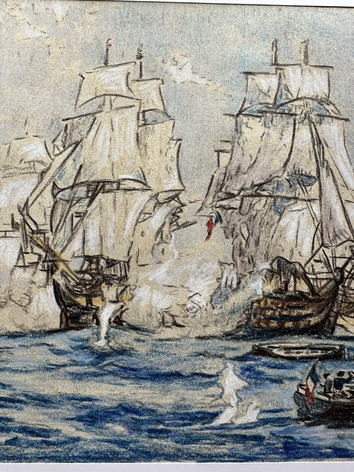 Framed Nautical Drawing. | eBay UK