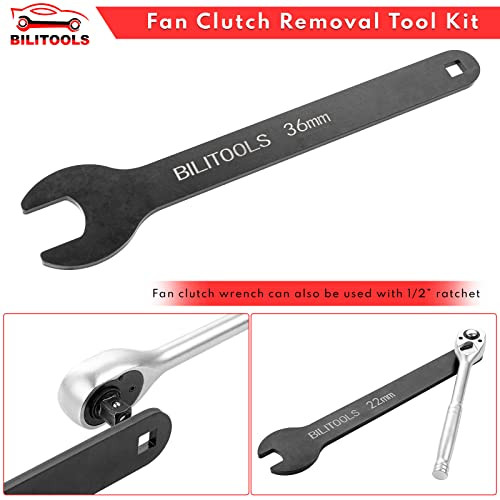 Fan Clutch Removal Tool Kit, Fan Clutch Wrench Set 22 36 40 47 51 MM ...
