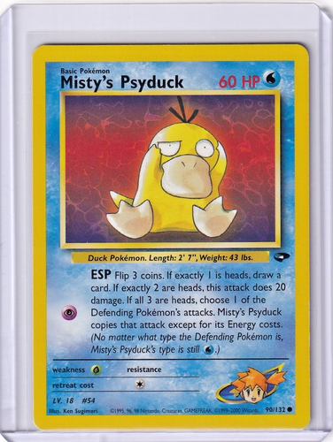 Misty's Psyduck Non Holo #90 Pokemon TCG | eBay