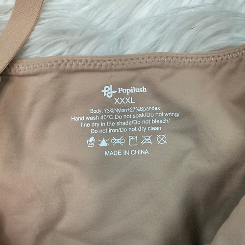 Popilush Shapewear Bodysuit Size XXXL Nude Thong Back NWT | eBay