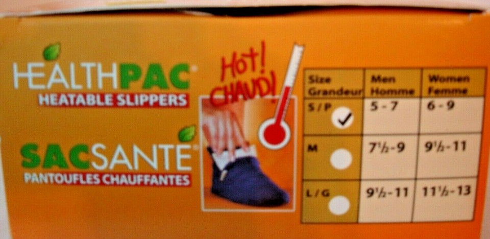 HEALTHPAC HEATABLE SLIPPERS HEAT&WALK-hot pack-BLUE-MEN,WOMEN | eBay