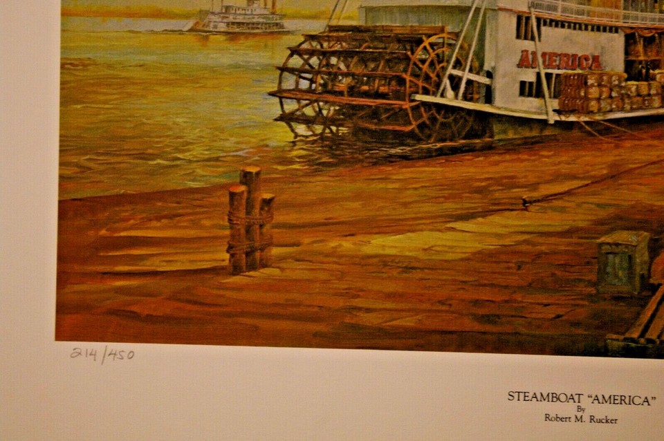 Robert Rucker "Steamboat America" Signed & Numbered Print | eBay