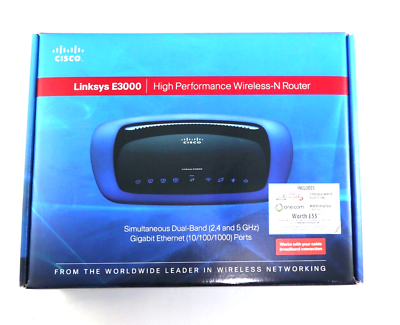 Linksys Cisco E3000 Dual Band Highperformance 4port Best Buy: Cisco