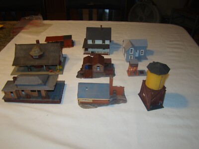 Vtg Lot of Ho Scale Railroad Station Buildings HO (Faller, Revell ...