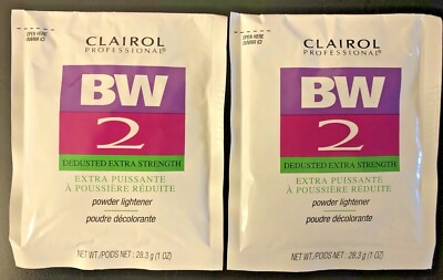 2 Clairol Professional Basic White 2 Powder Lighteners Hair Color, Pack ...