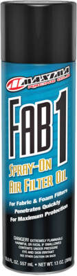 MAXIMA FAB 1 Spray-On Foam & Fabric Air Filter Oil Treatment Spray 18.8 ...