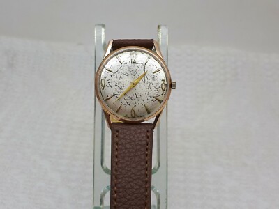 VINTAGE KICK OFF WATCH ETA 2391 CASE SWISS MADE GOLD PLATED RUNNING ...