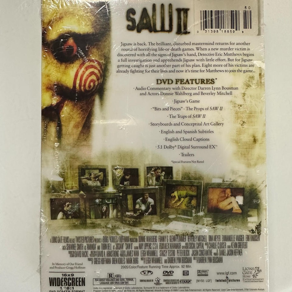 Saw II (Widescreen Edition) DVD New Sealed | eBay