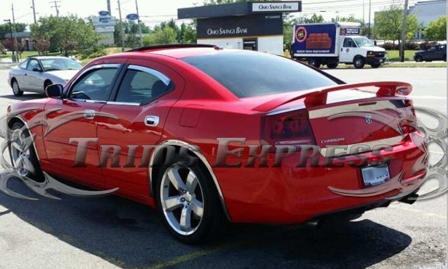 fit:2005-2010 Dodge Charger Window Sill Trim Accent Overlay Stainless ...