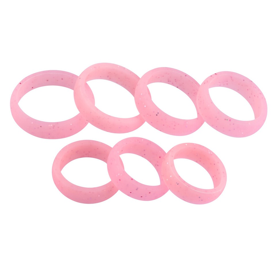1pc Medical Silicone Finger Ring For Men Women Soft Rubber Wedding ...