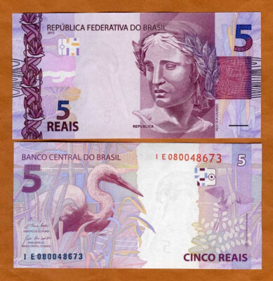 Brazil, 5 Reais 2010 (2023), P-253f, IE UNC | eBay