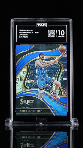 2023 PANINI SELECT BLUE PRIZM #241 CHET HOLMGREN TAG 10 | eBay