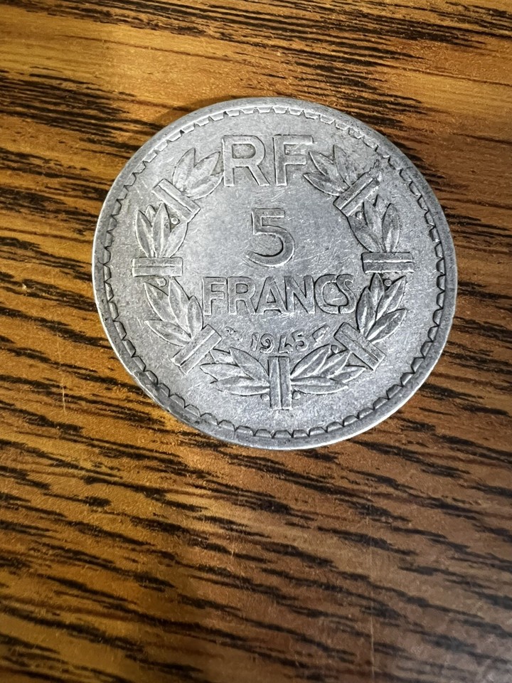 1945 RF 5 FRANCS Coin France | eBay