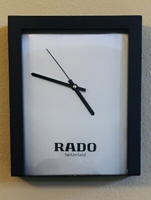 RADO Switzerland Wall Clock Rare Find Exclusive Dealer Display | eBay