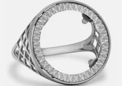 Sterling Silver Half Sovereign Ring Mount | eBay UK