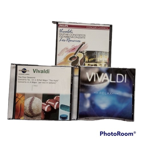 Vivaldi Music CD Lot of 3 For Relaxation, Four Seasons, Guitar ...